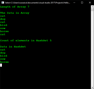 Understanding the Hash Set in C# - Follow the white rabbit Follow the ...